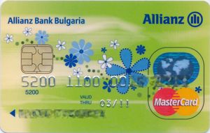 Tarjeta de Banco: Allianz Bank MasterCard Green - 07-08 (Allianz Bank ...