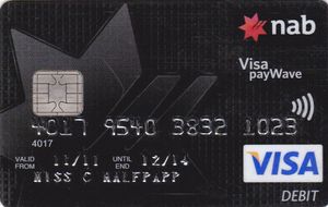 Bank Card: nab - Visa payWave (National Australia Bank, AustraliaCol:AU ...