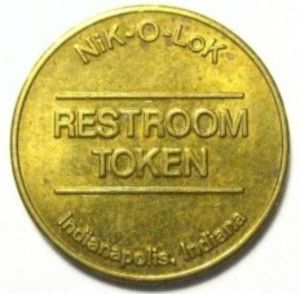 Token: Nik-o-Lok Restroom (United States of America(Laundry, Locker ...