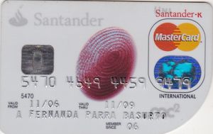 Bank Card: Santander - K Internacional (Banco Santander, MexicoCol:MX ...