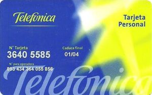 Tarjeta Telefónica: Tarjeta Personal Telefonica (Telefónica, España ...