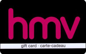 Gift Card: HMV with black background (HMV, Canada(Hmv) Col:CA-HMV-001