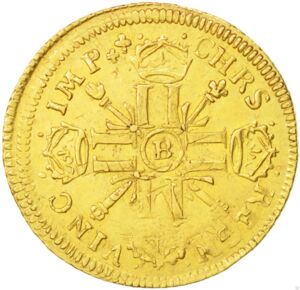 Coin: 1 Louis d'or (Louis XIV. 8 L's Symbols. Symbols. - B - Rouen ...