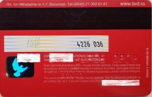 Bank Card: BRD Groupe Societe Generale - VISA Debit (Brd Groupe Societe ...