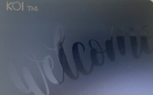 Gift Card: Welcome (Koi, Singapore(Koi) Col:SG-Koi-004