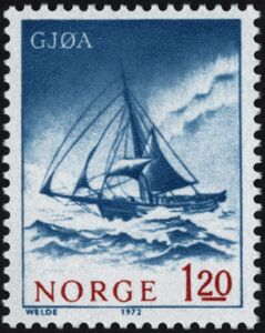 Stamp: Polar ship "Gjoa" (Norway(Polar ships) Mi:NO 651,Sn:NO 598,Yt:NO ...