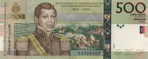 Banknote: 500 Gourdes (Haiti) (1999-2016 Issue) Wor:P-277d