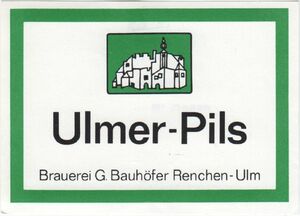 Drink Label: Ulmer Pils (Familienbrauerei Bauhöfer, Germany, Federal ...
