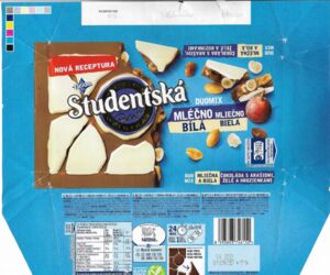Envoltorio de chocolate: Studentska-duo dairy chocolate with peanuts ...
