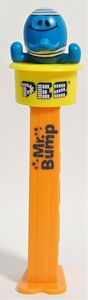 Meal Toy: Click 'N Play - Mr. Bump (Candy, Europe(PEZ - MR. MEN LITTLE ...