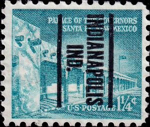Stamp: Palace of the Governors (1610), Santa Fe, New Mexico (United ...