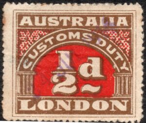 Stamp: Customs Duty - London (Australia: Revenue Stamps(Customs Duty ...