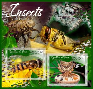 Stamp: Insects (Benin: Illegal Stamps(Insects 2016) Col:BJ 2016-232