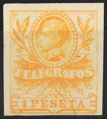 Stamp: Alfonso XIII (Spain(Telegraphs - King Alfonso XIII (1905)) Yt:ES ...