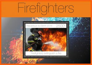 Stamp: Firefighters (Benin: Illegal Stamps(Firefighters) Col:BJ 2016-31/8