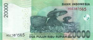 Banknote: 20,000 Rupiah (Indonesia(2009-2016 Issue) Wor:P-151f.2r