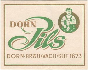 Drink Label: Vacher Pils (Dorn-Bräu, Vach, Germany, Federal RepublicCol ...