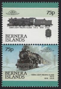 Stamp: Usra Light Pacific Class 4-6-2 1919 USA (Cinderellas(Scotland ...