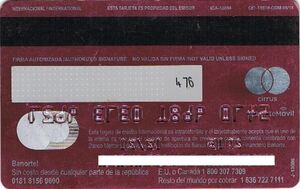 Bank Card: Mujer (BaNorte, MexicoCol:MX-MC-0173