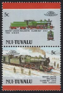 Stamp: Class SU 2-6-2 1932 (Tuvalu, Nui(Island NUI - Locomotives (4th ...