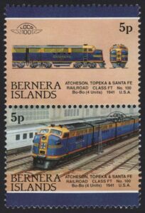 Stamp: Locomotives (Scotland, Bernera Island: Cinderella Stamps ...