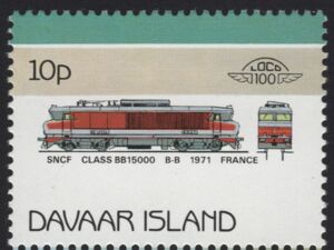 Stamp: SNCF Class BB15000 B-B 1971 France (Scotland, Davaar Island ...