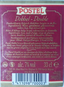 Drink Label: Postel (Alken-Maes S.A., BelgiumCol:BE-BEER-028341