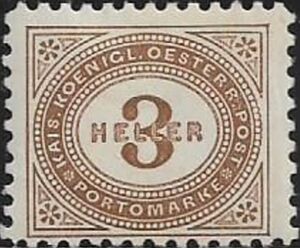 Známky: Digit in oval frame (Rakúsko(Postage Due 1900) Mi:AT P24C,Yt:AT ...