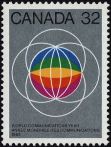 Stamp: World Communications Year (CanadaMi:CA 866,Sn:CA 976,Yt:CA 830 ...