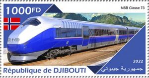 Stamp: NSB Class 73 (Djibouti(Norwegian Trains (2022)) Mi:DJ 4945,Col ...