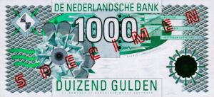Banknote: 1,000 Gulden (Netherlands(1989-1999 De Nederlandsche Bank ...