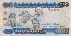 Banknote: 50 Naira (Nigeria(1984-2022 Issue) Wor:P-27f.1.2
