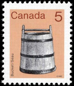 Stamp: Bucket (Canada(Heritage Artifacts) Mi:CA 856A,Sn:CA 920,Yt:CA ...