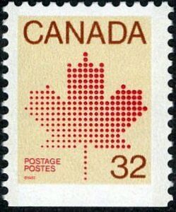 Stamp: Maple Leaf (Canada(Definitives 1981-84 (Maple Leaf Emblem)) Sn ...