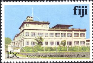 Stamp: Colonial War Memorial Hospital, Suva (Fiji(Architecture (1979 ...