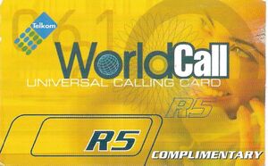 Phonecard: WorldCall R5 - Complementary (Remote Memory South Africa ...