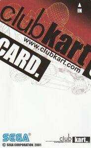 Functional Card: Club Kart - Sega (Games Centers, Amusement Parks ...