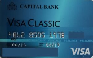 Bank Card: Capital Bank Visa Classic (Capital Bank, MongoliaCol:MN-VI-0055