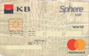 Bank Card: KB - Sphere VIP (Komerční Banka (KB), Czech RepublicCol:CZ ...