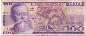 Banknote: 100 Pesos (Mexico(1969-1978 Issue) Wor:P-66a.GN