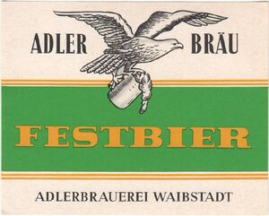 Drink Label: Adler Bräu Festbier (Adler Brauerei Waibstadt, Germany ...