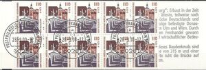 Stamp: Booklet-Sights (Germany, Federal Republic(Sights) Mi:DE MH42 oZ ...