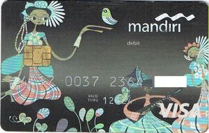 Bank Card: Mandiri Visa Platinum (Bank Mandiri, IndonesiaCol:ID-VI-0058.02