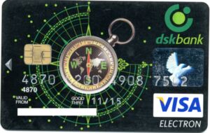 Bank Card: Dsk Bank Visa Electron Compass Chip - 07/12 (DSK Bank ...