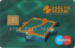 Bank Card: Logo (Halyk Bank, KazakhstanCol:KZ-MS-0010.03