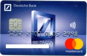 Bank Card: Deutsche Bank (Deutsche Bank, Germany, Federal RepublicCol ...