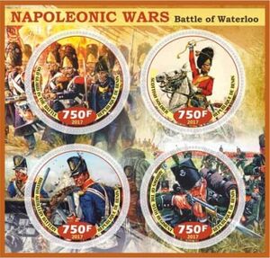 Stamp: Great People Napoleonic Wars Battle of Waterloo (Benin: Illegal ...