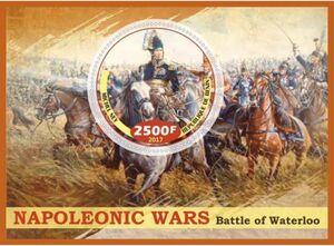 Stamp: Great People Napoleonic Wars Battle of Waterloo (Benin: Illegal ...