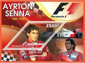 Stamp: Formula 1 Ayrton Senna (Benin: Illegal Stamps(Formula One (2017 ...