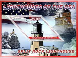 Stamp: Lighthouses of the USA (Benin: Illegal Stamps(Lighthouses (2017 ...